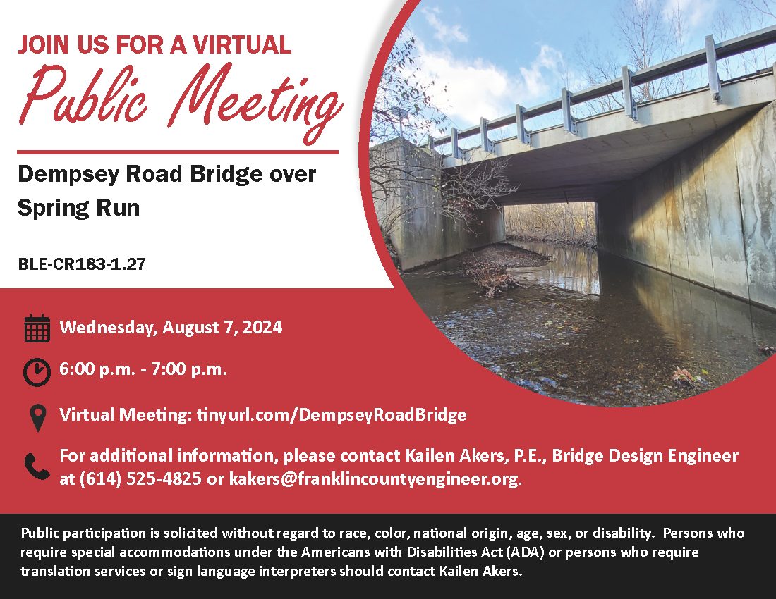 Public Meetings – Franklin County Engineer's Office