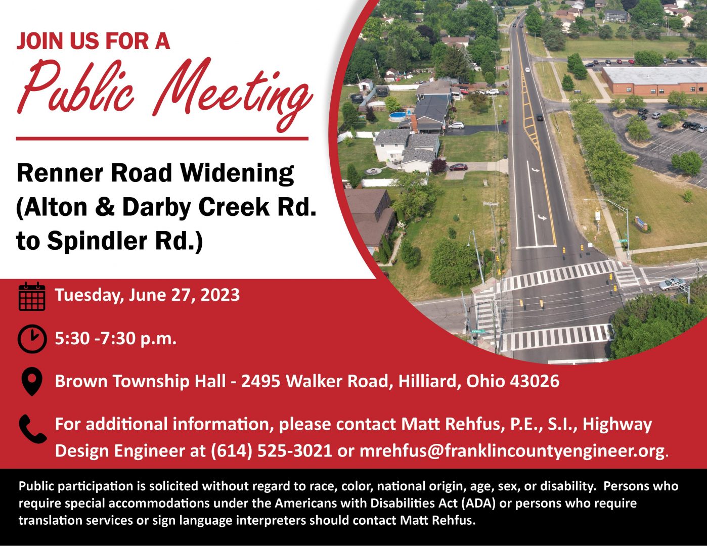 Public Meetings – Franklin County Engineer's Office